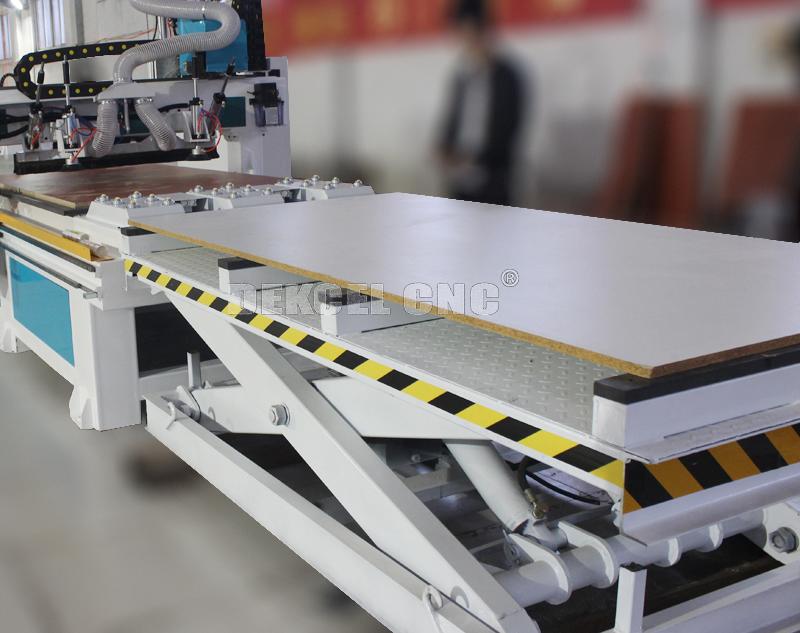 China cabinet ATC woodworking cnc router with auto load unload system ...