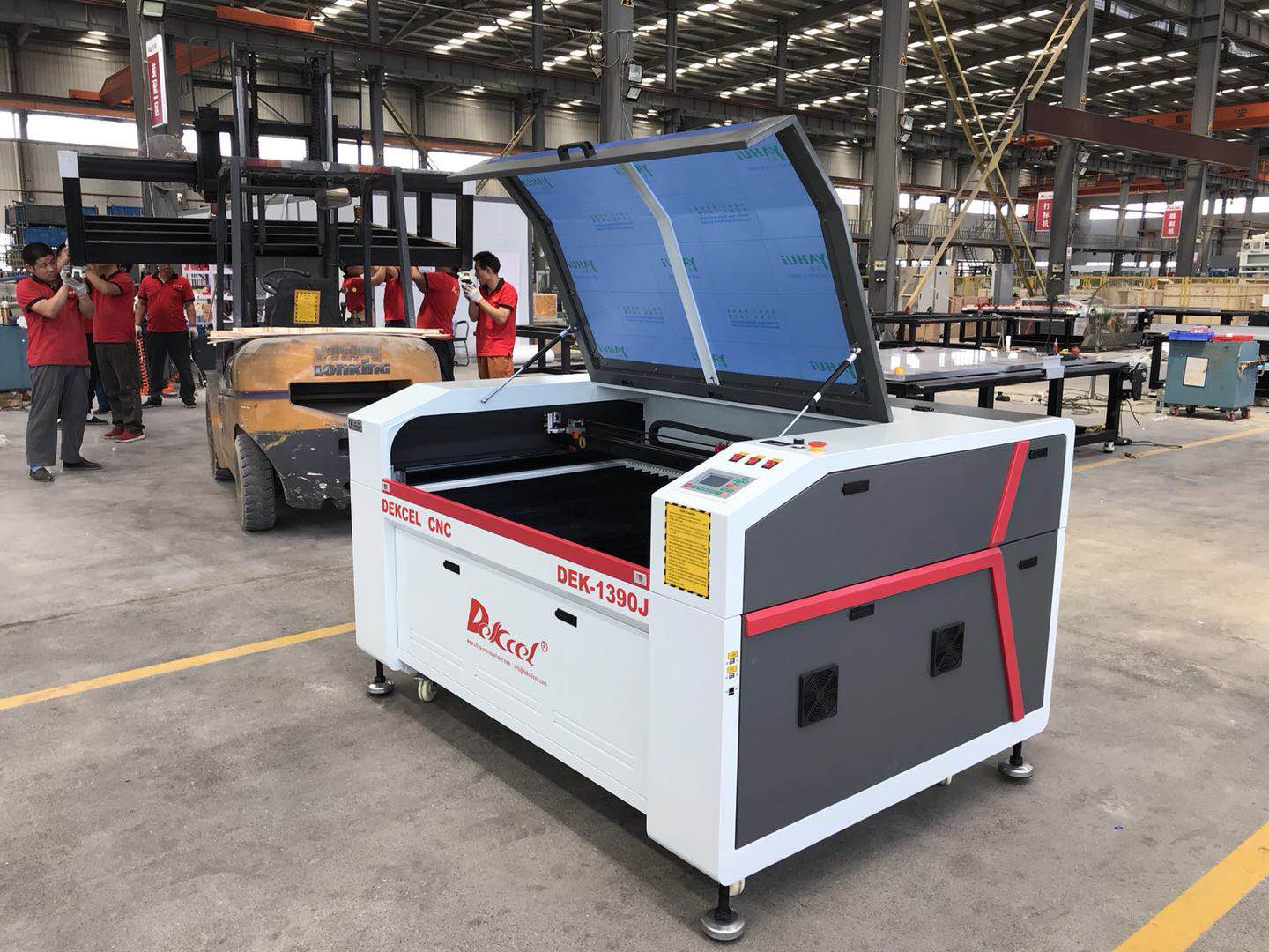 New cnc laser engraving machine ready ship to US from china - Dekcel ...