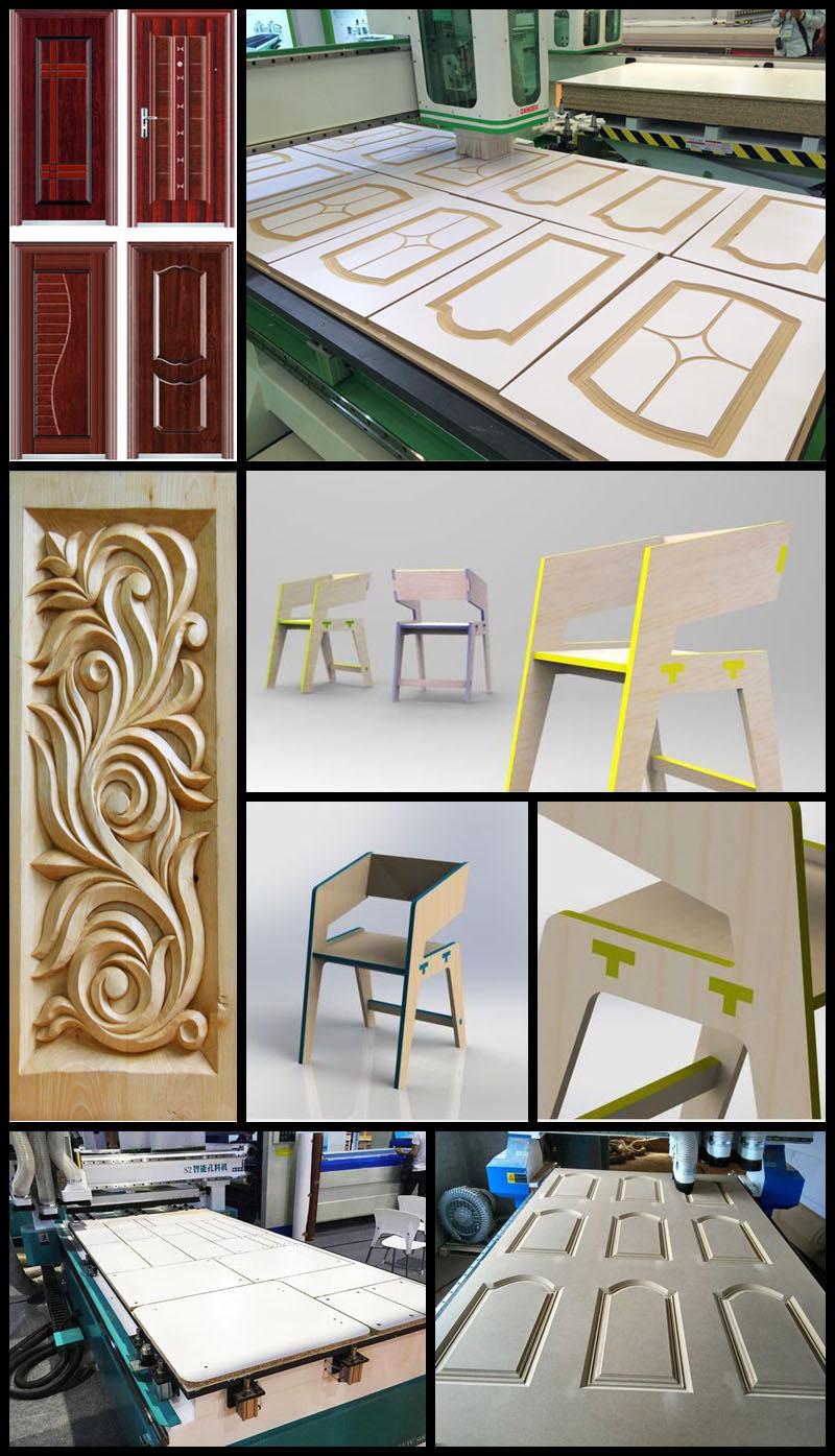 Customized Wooden Furniture Processing Cutting CNC Router Machine ...