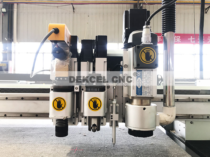 Flatbed 1.1kw Router Spindle CNC Oscillating Knife Cutting Plotter ...